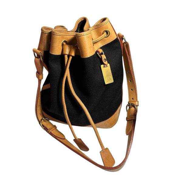 Dooney & Bourke | Bags | Dooney And Bourke Leather Drawstring Bucket ...